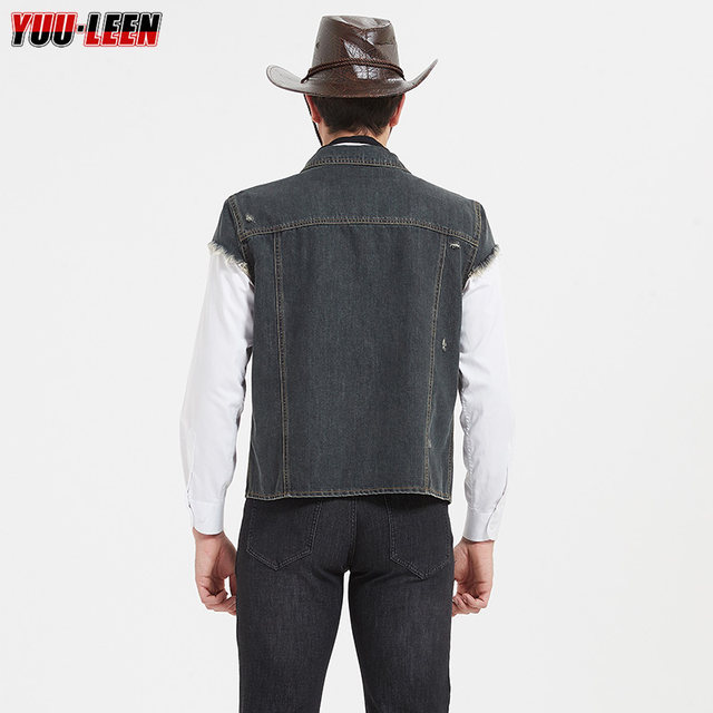 Red Dead Redemption 2 same style vest John Marston denim vest solid ...