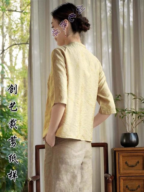 Sewing drawings N308 spring and summer Chinese style tops light and ...