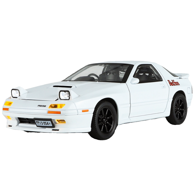 Mazda RX7 car model jumping light head text D car model FC alloy jdm ...