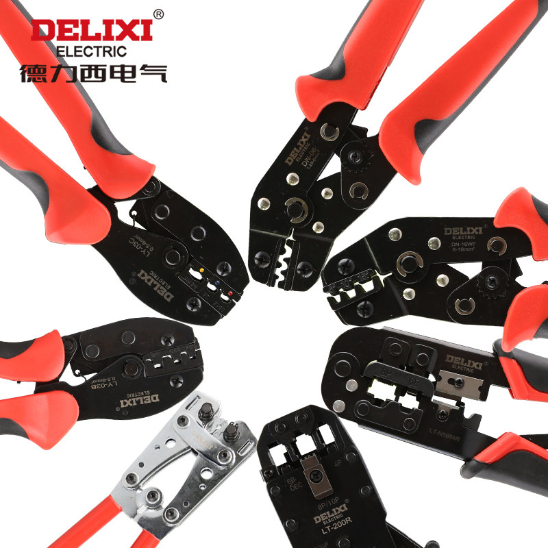 Delixi Pre-Insulated Terminal Crimping Pliers Set