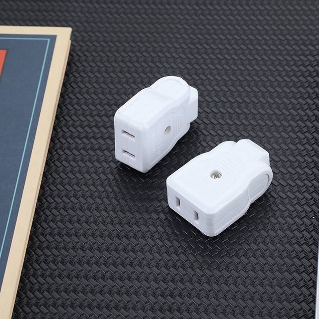 Pure copper two-hole female plug docking monitoring security power ...