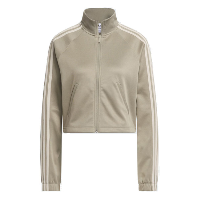 Adidas jacket for women three-leaf clover short high waist casual retro ...