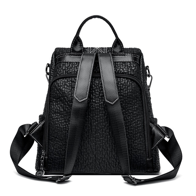 Genuine Advanced Smart Leather Backpack Female 2024 New Fashion Large ...