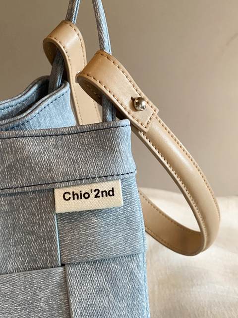 Nanfeng Chio2nd Xia Min Harushima Bucket Bag Women's 2025 New Denim Braided Handle Shoulder ...