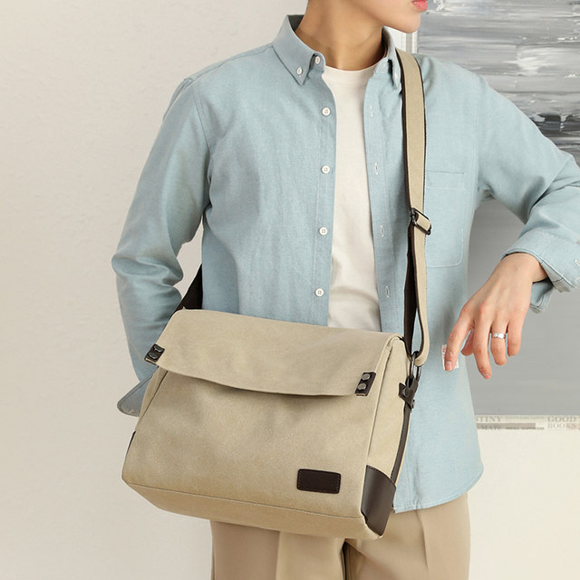 Work bag for men, messenger bag for construction site, men's canvas bag ...