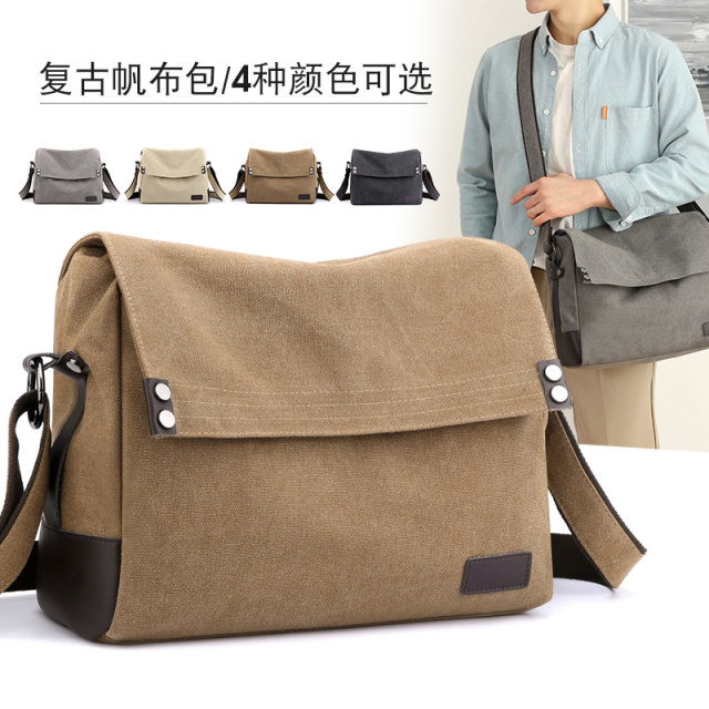 Work bag for men, messenger bag for construction site, men's canvas bag ...