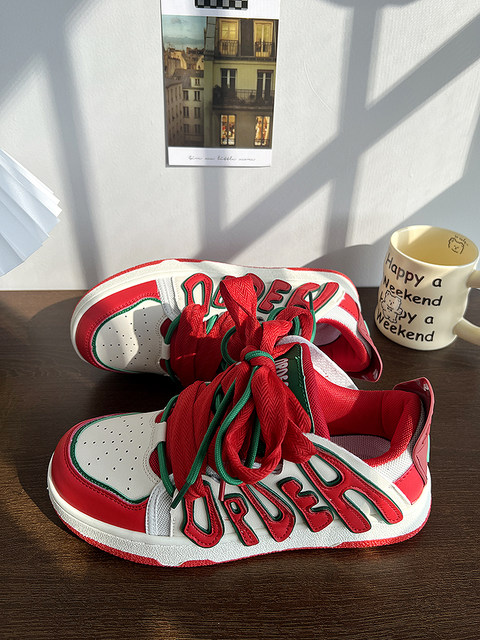 Niche shoes American high street shoes men's high -level sense autumn ...