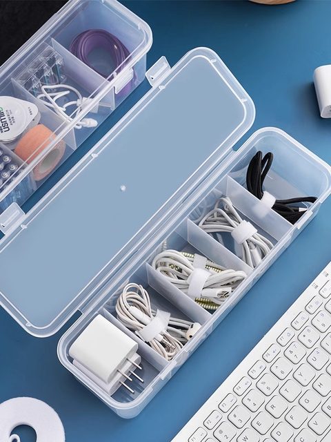 Data cable storage box Mobile phone charging cable plug storage bag ...
