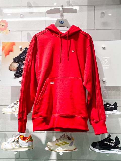 Adidas Clover Men's 2024 Spring Sports and Casual Knitted Plush Warm ...