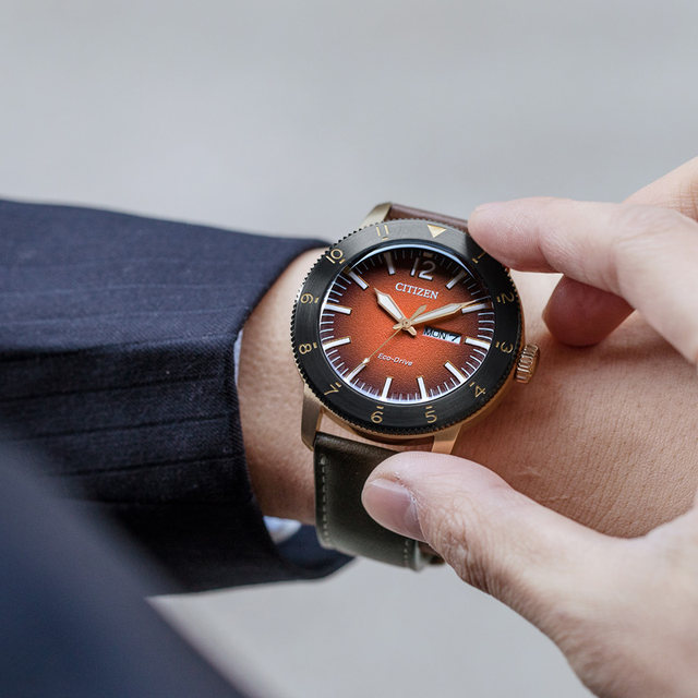 Citizen official authentic stainless steel rose gold plated BIP belt ...