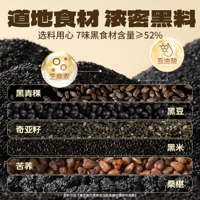 Laojin Milled Black Sesame Paste Walnut Black Bean Powder 700g Meal ...