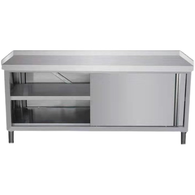 Stainless steel sliding door workbench, load table, three-sided ...
