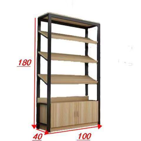 Solid wood rack sample display slope display cosmetics fruit shelves ...