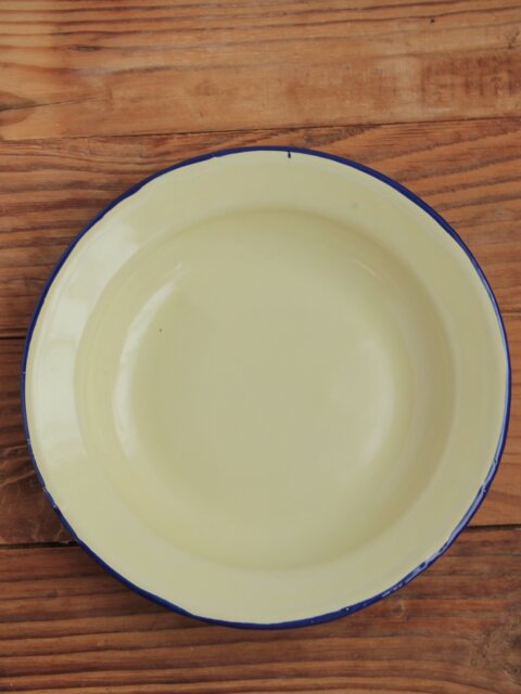 10 pieces of old-fashioned enamel plates, flower trays, solid color ...