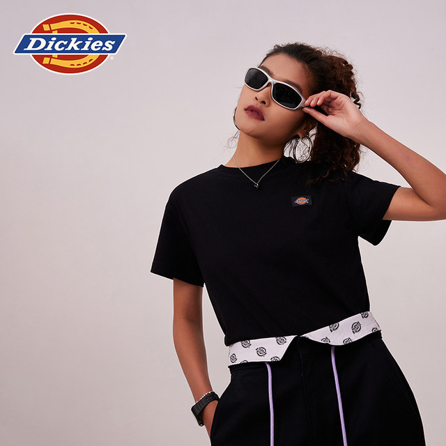 Dickies women's workwear spring and summer small logo woven label on ...