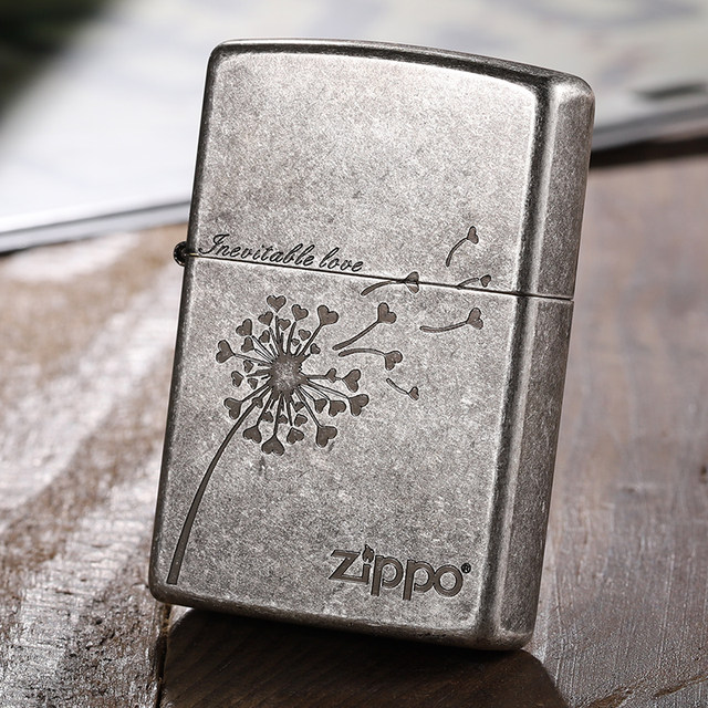 Coal and oil lighter Zippo genuine windproof and ancient silver carved ...