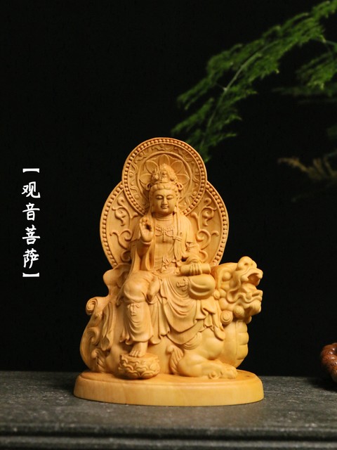 Bulze woodcarving Buddha statue of the four major bodhisattva solid ...