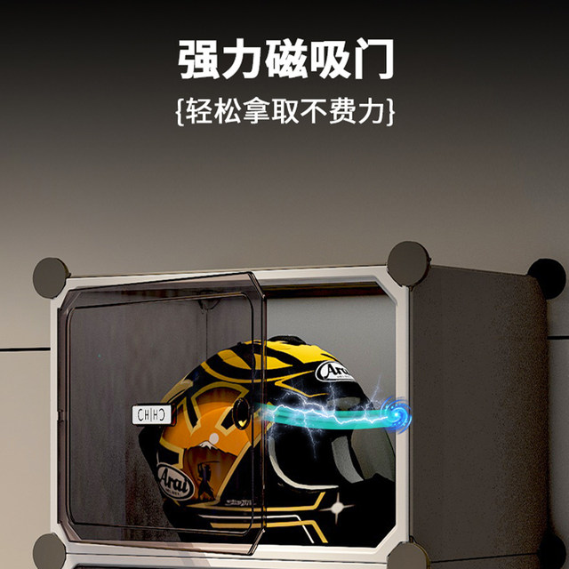 Helmet storage cabinet, household motorcycle helmet rack, motorcycle ...