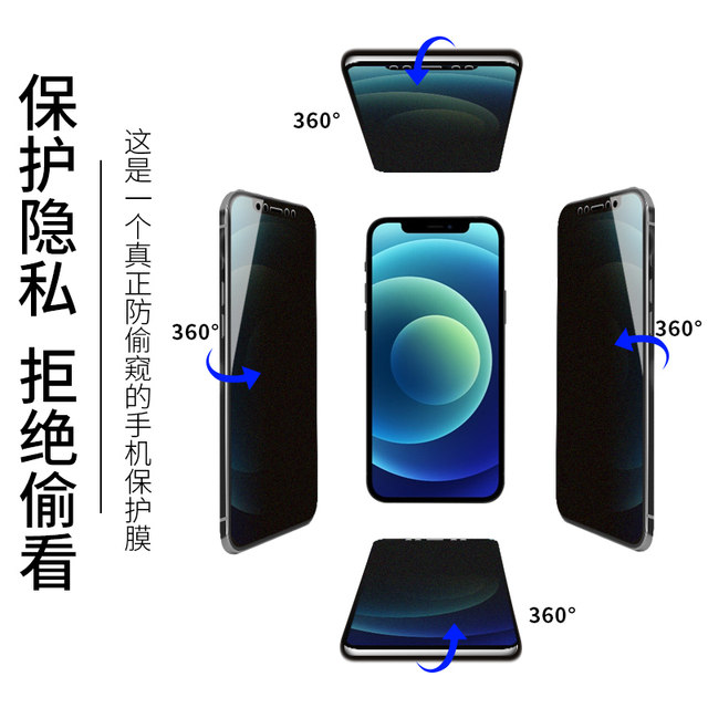 Suitable for Apple 12 Pro Matte Anti-Peep iPhone 13 Tempered Glass Film ...