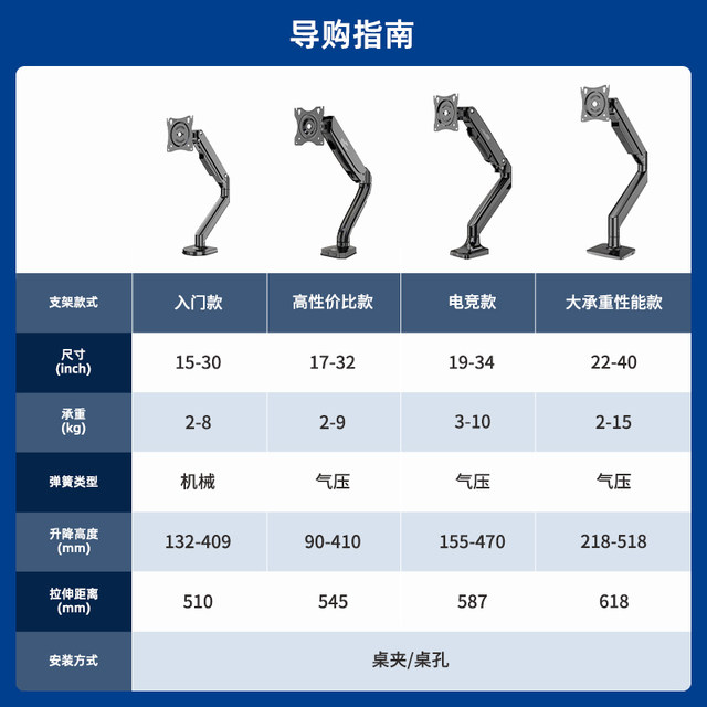 Computer monitor stand universal mechanical cantilever base e-sports ...
