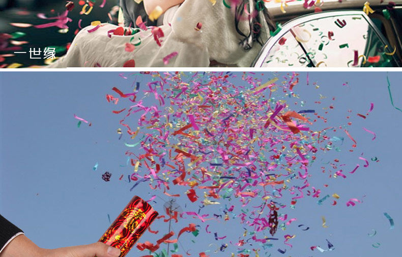 Wedding Flower Spray Cannon Handheld Firework Ribbon Spray