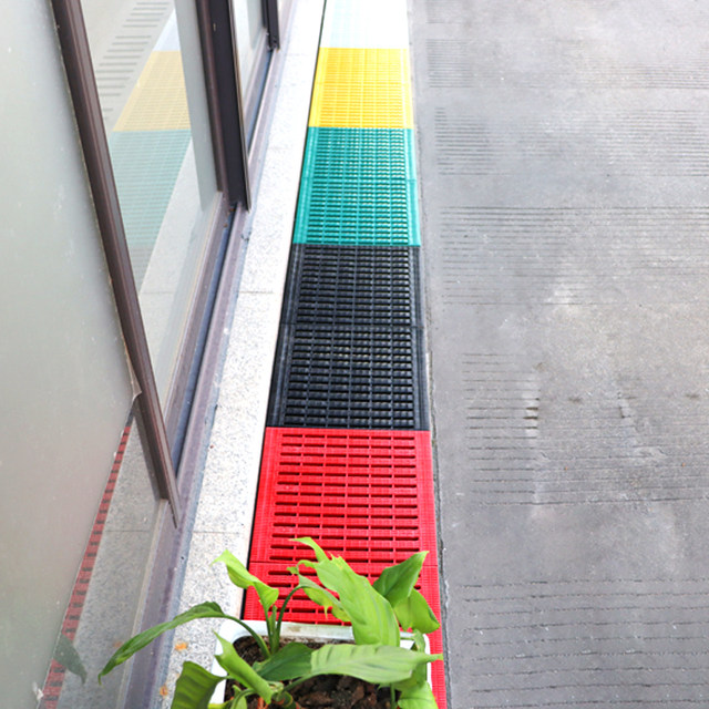 Colorful gray red black green yellow drain cover spliced grille cover ...