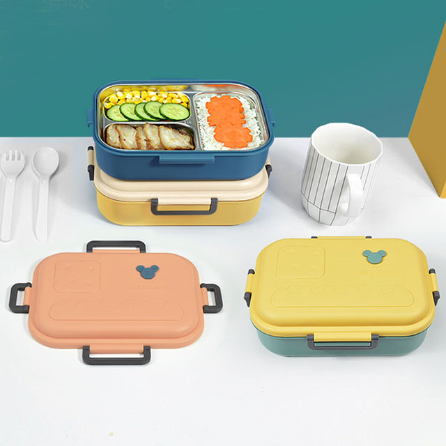 Cute separator lunch box Student office worker box simple Japanese ...