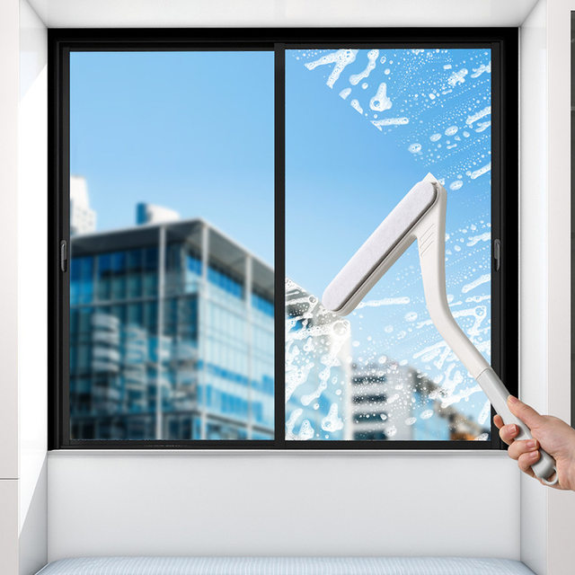 Wipe the glass artifact to clean the window glass scrape both sides to ...