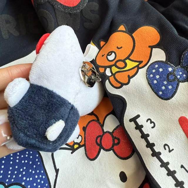 Self -reserved model! Designer cartoon cat printed T -shirt heavy labor ...