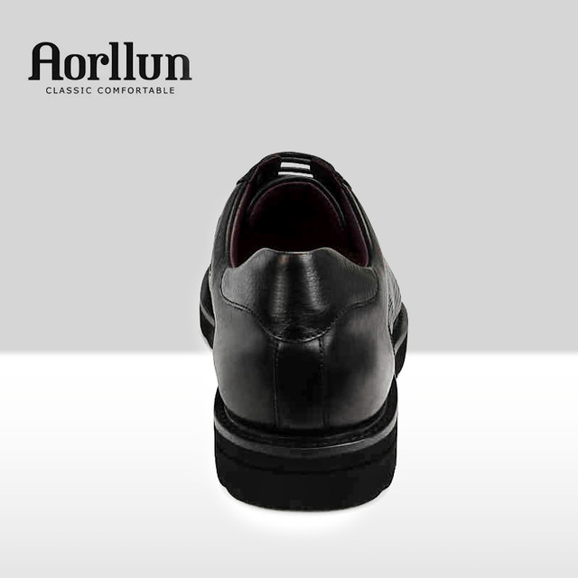 Men's leather shoes leather high -grade cortex leather British retro ...