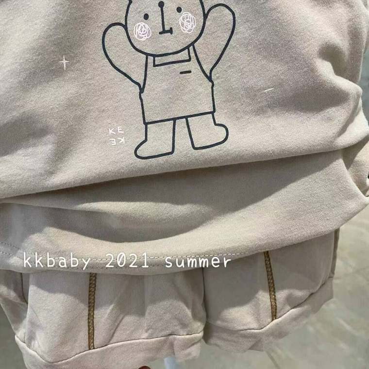 kkbaby Korean style children's clothing 21 spring boys and girls pure ...