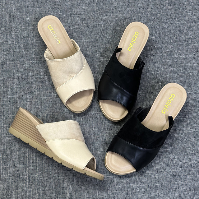 Foreign trade wedge slippers for women to wear outside 2024 new ...