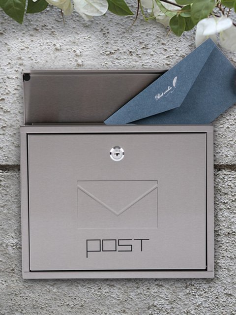Mailbox stainless steel creative express document letter company ...