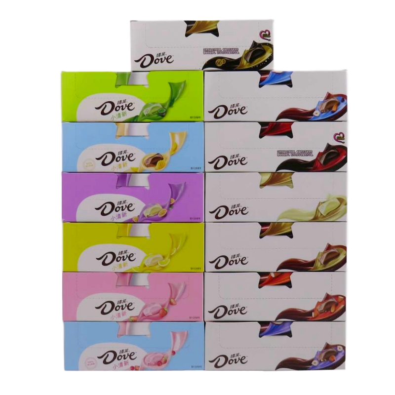 Dove chocolate 42g/43g*12 milk hazelnut white hazelnut dark chocolate multi-flavor optional box 516g