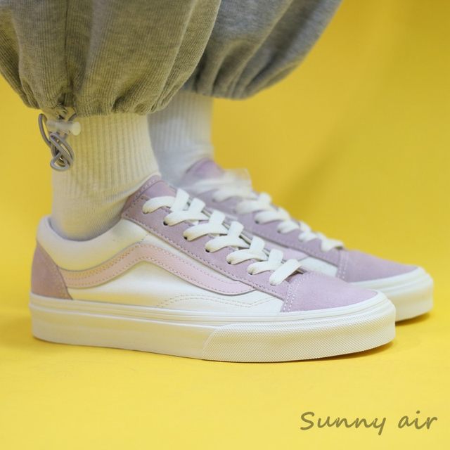 Sunny spot VANS pink blue STYLE36 low-top canvas casual men's and women ...