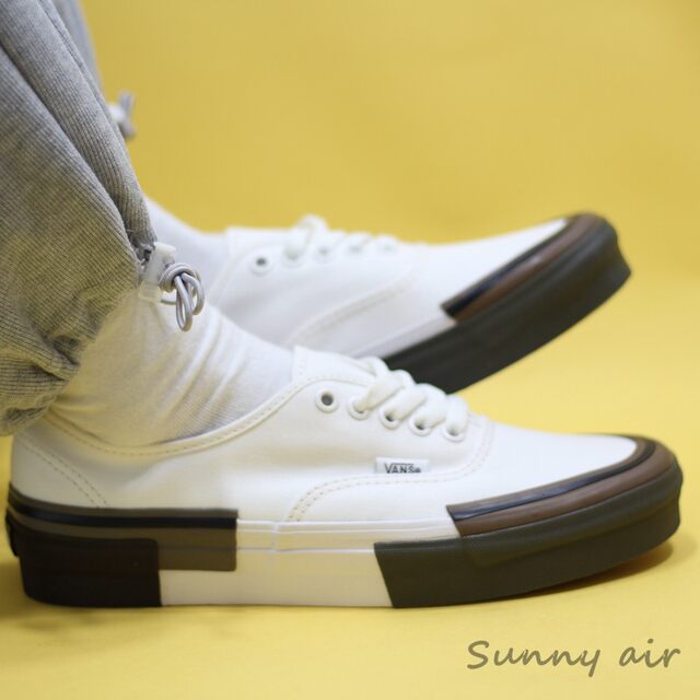 Sunny spot VANS raw rubber sole AUTHENTIC deconstructed canvas casual ...