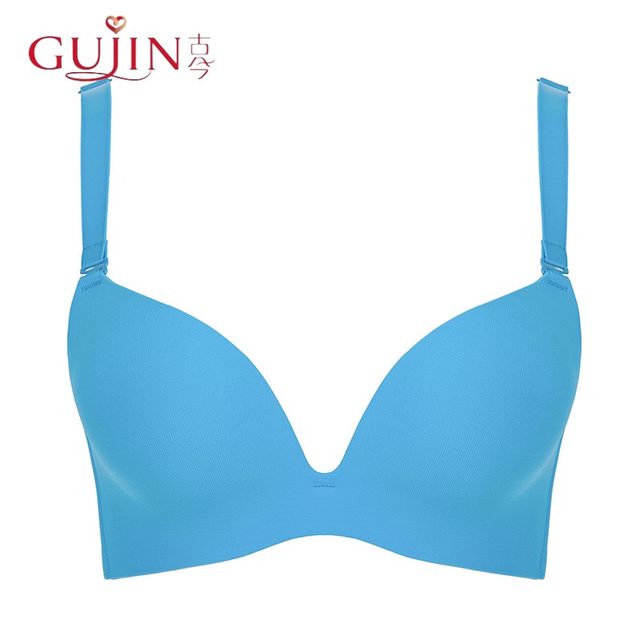 Ancient and modern underwear, simple glossy 3/4 thick cup, seamless ...