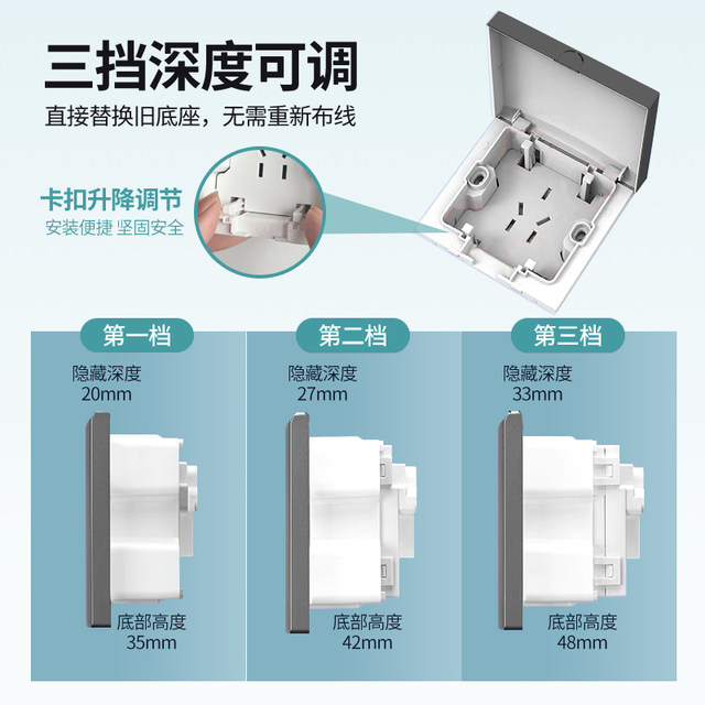 International electrician hidden socket embedded invisible recessed ...