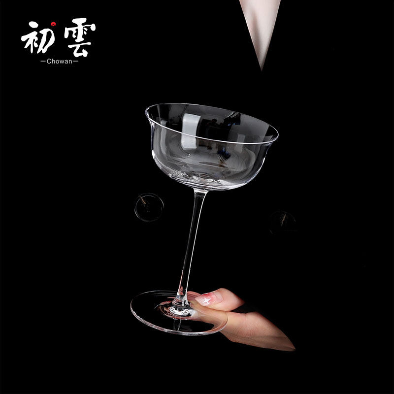 Chamvin Crystal Snow Lotus Cup - Verre à cocktail de style japonais