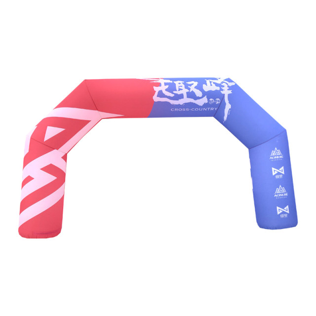 Customized square inflatable opening rainbow door 4m 5m celebration ...