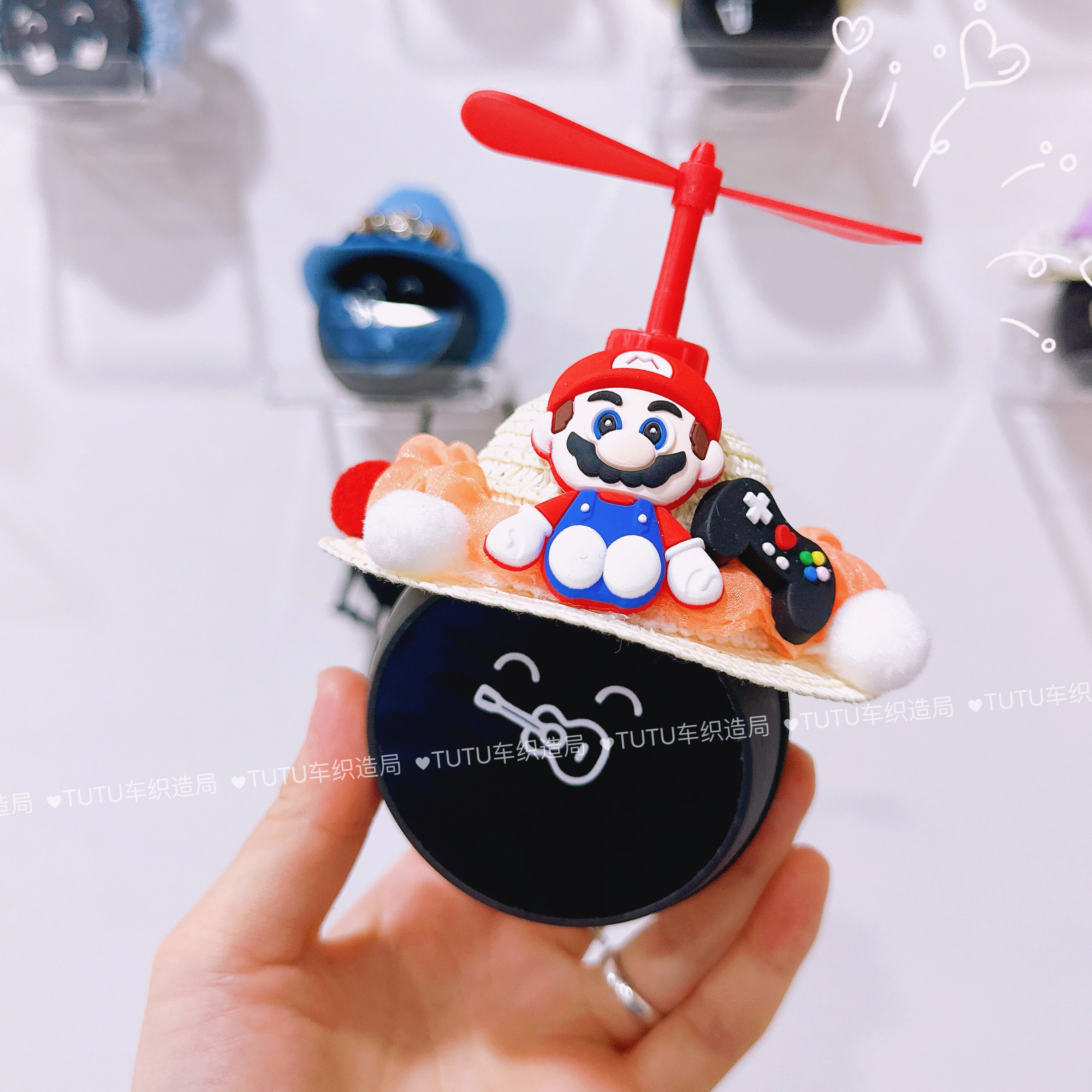 NIO nomi hat decoration Mario style bamboo dragonfly hat