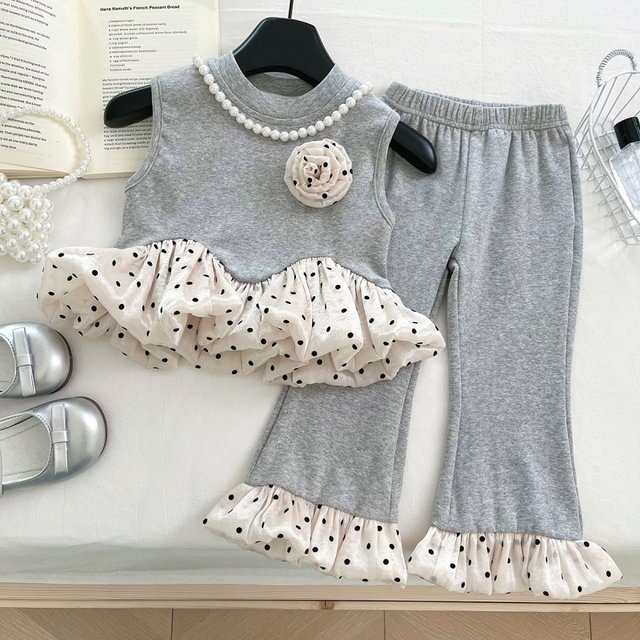 Girls Summer Set 2025 New Children's Fashionable Baby Girl Little ...