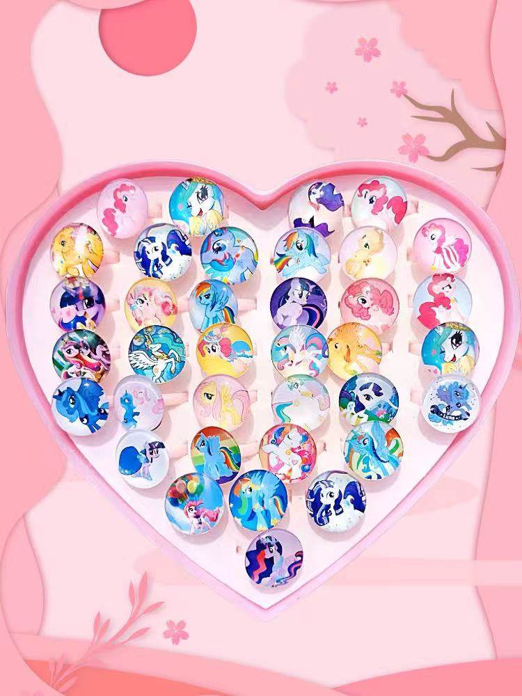 Cartoon Animal Ring for Girls - Cute Princess Gemstone Toy