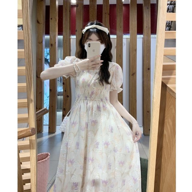 French Fang Ling Xiaoqing Flower Dress Female Summer 2024 New Gentle ...