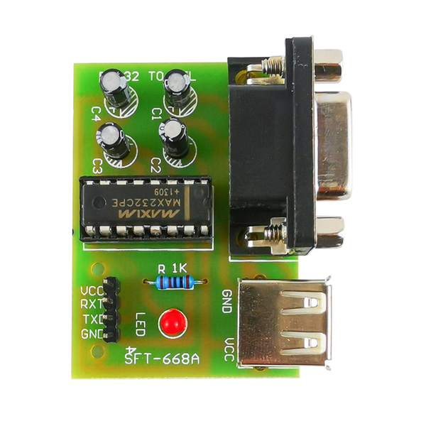 MAX232 RS232 To TTL Flash Upgrade Small Board STC Microcontroller ISP ...