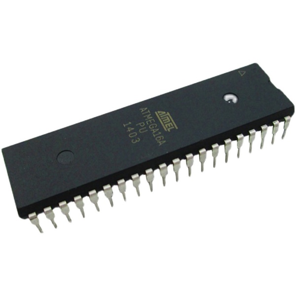 Microcontroller Plug-In ATmega16A-PU DIP-40 AVR/8-Bit 16K Flash Memory | Ci Microcontroller
