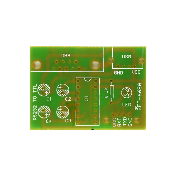 MAX232 RS232 To TTL Flash Upgrade Small Board STC Microcontroller ISP ...