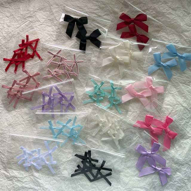 Cute mini bow diy material accessories decoration ins small card ...