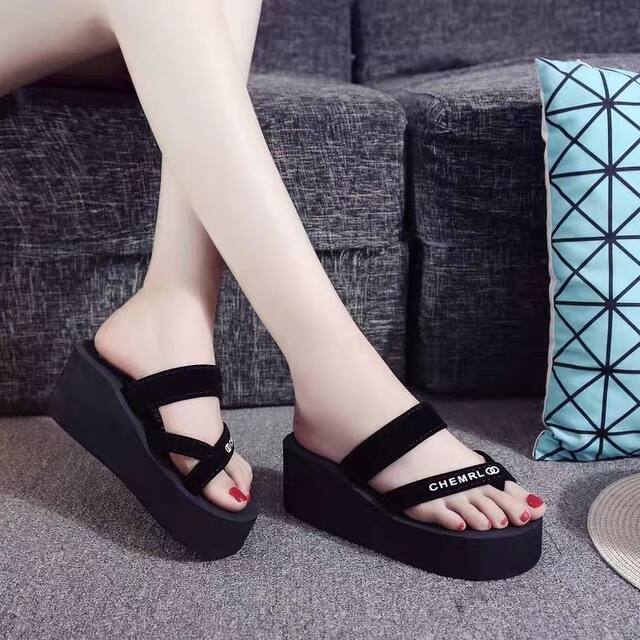Flip-flops Women's Thick Sole High Heel Sandals 2025 Summer New arrival ...
