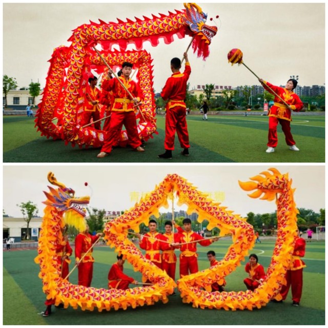 Dragon dance props dance dragon national standard No. 3 dragon adult ...